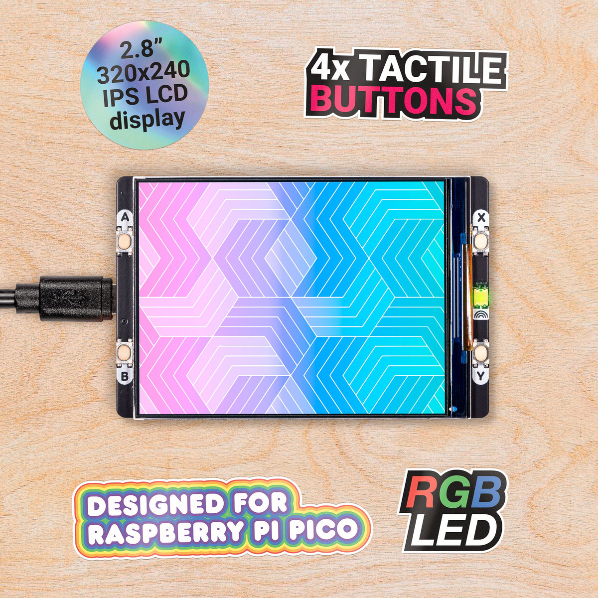 Pico Display Pack 2.8" – Pi Australia
