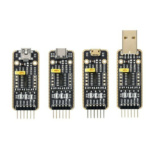USB To UART Module, Micro / Mini / Type-A / Type-C Connectors, High Ba ...