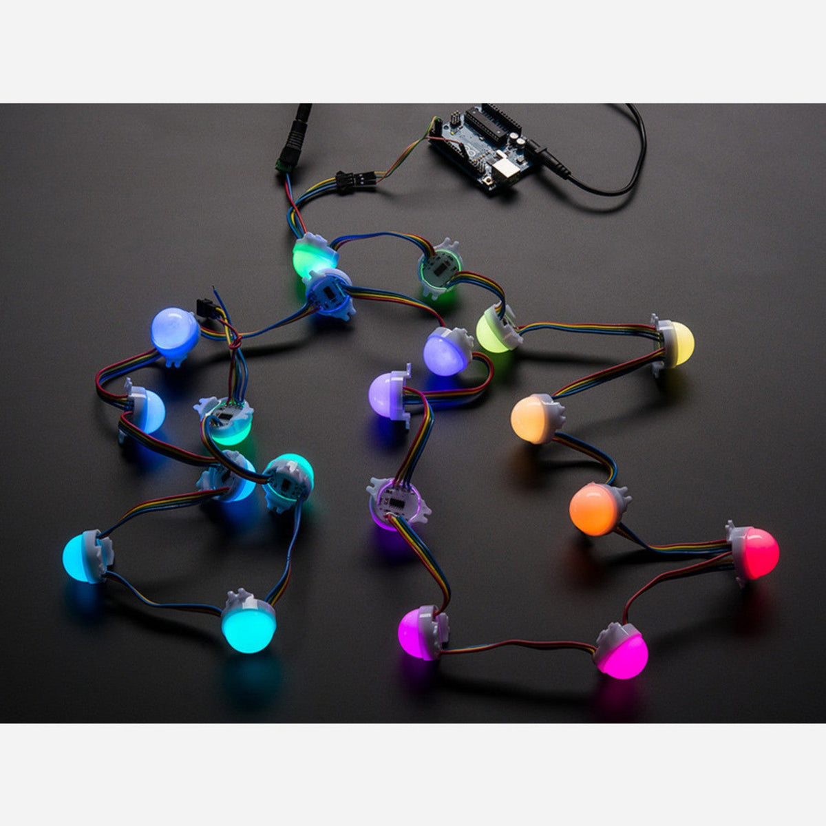 30mm Dots - 12V Digital RGB LED Pixels (Strand of 20) [WS2801] – Pi ...
